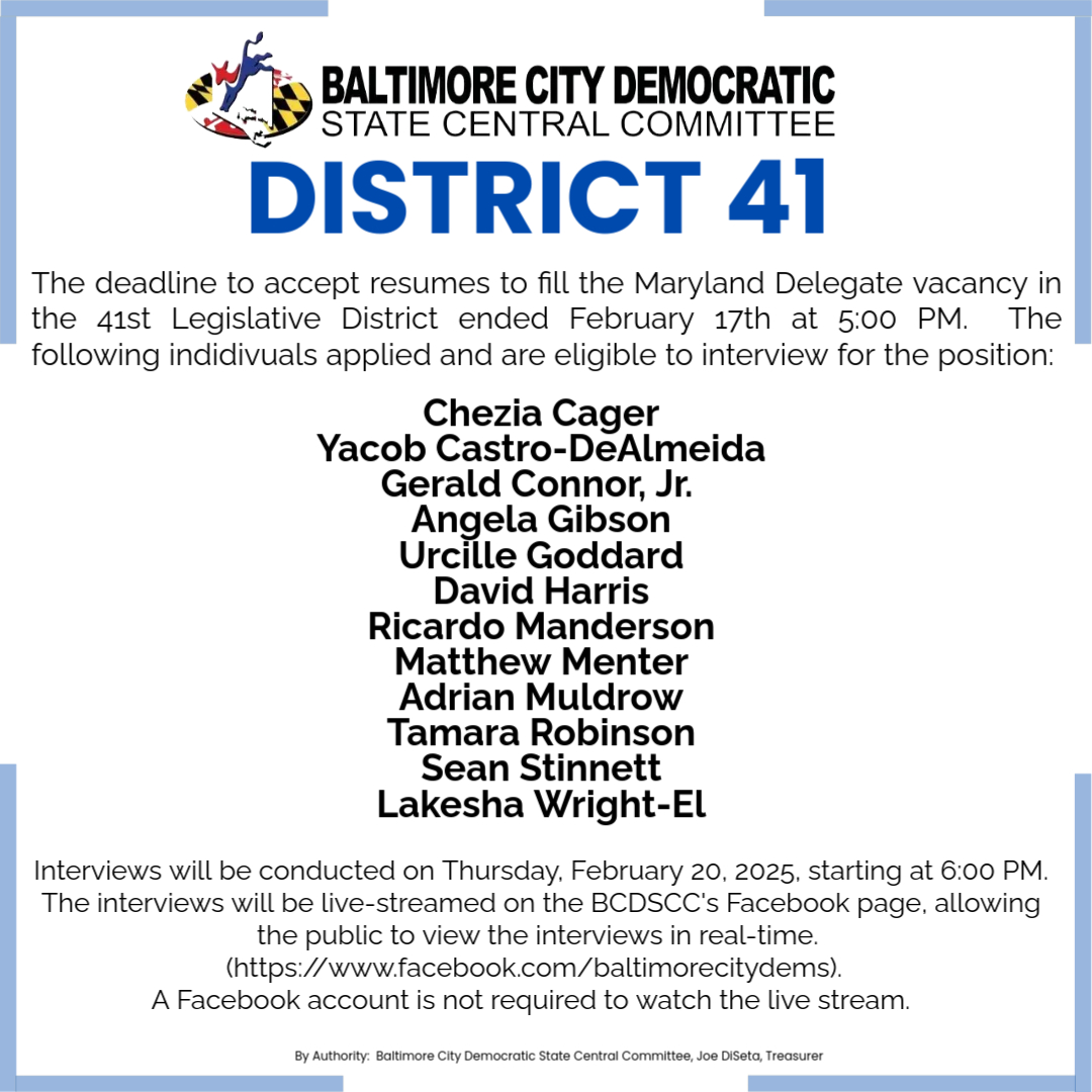 District 41 News Update | BmoreNews.com