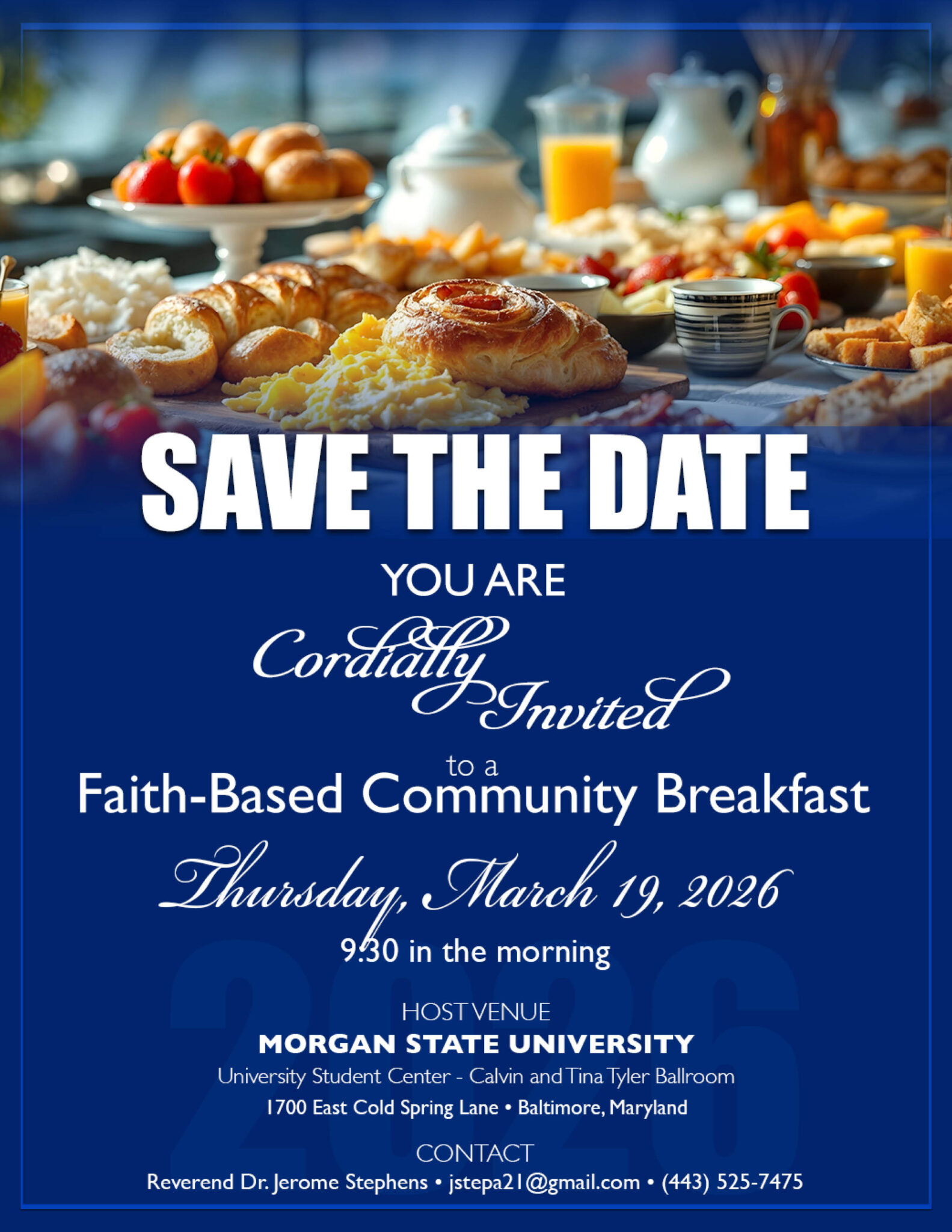 Faith-Based Community Breakfast at Morgan State, March 19th | BmoreNews.com
